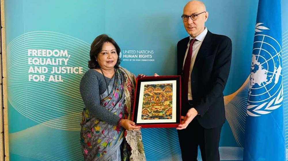 परराष्ट्रमन्त्रीद्वारा राष्ट्रसंघीय मानवअधिकार उच्च आयुक्तसँग भेटवार्ता « GDP Nepal